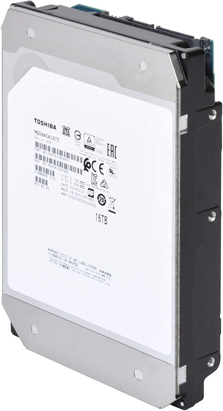 Toshiba 16TB Enterprise HDD SATA 6.0Gb/s 512e 7200 RPM 512MB Cache 3.5" Internal Hard Drive ...